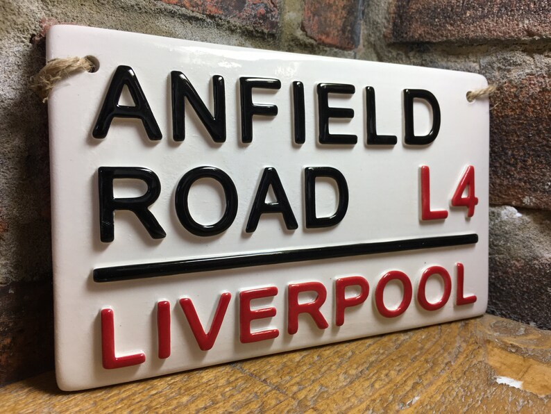 Liverpool-anfield Road-football Sign-london Street | Etsy UK