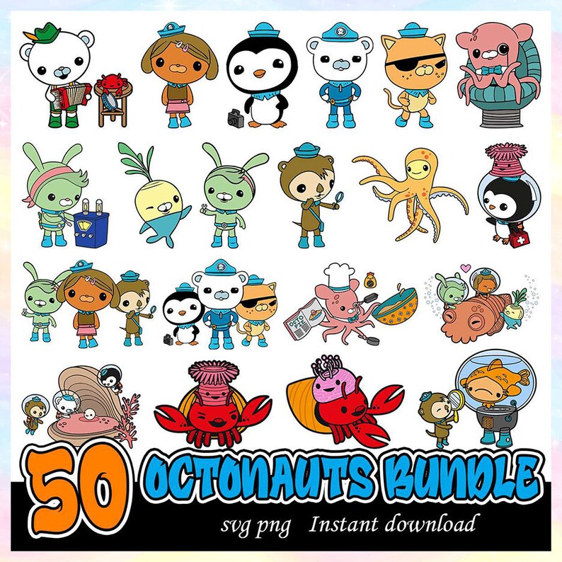 Octonauts Svg for Cricut, Octonauts Png, Octonauts Clipart, Birthday ...