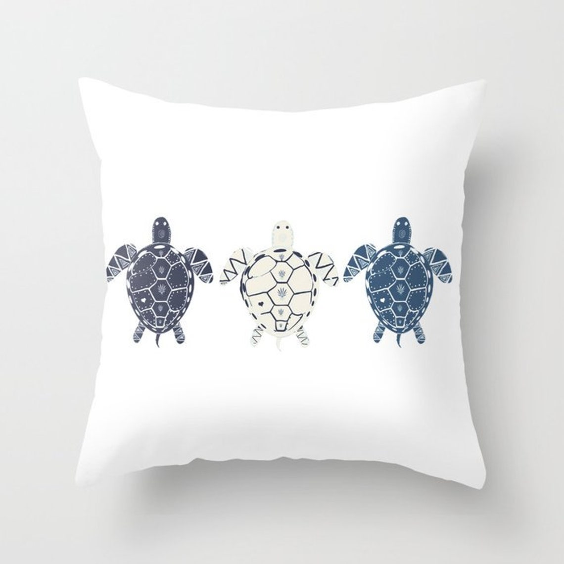 Sea Turtle Pillow Nautical Personalized - Etsy