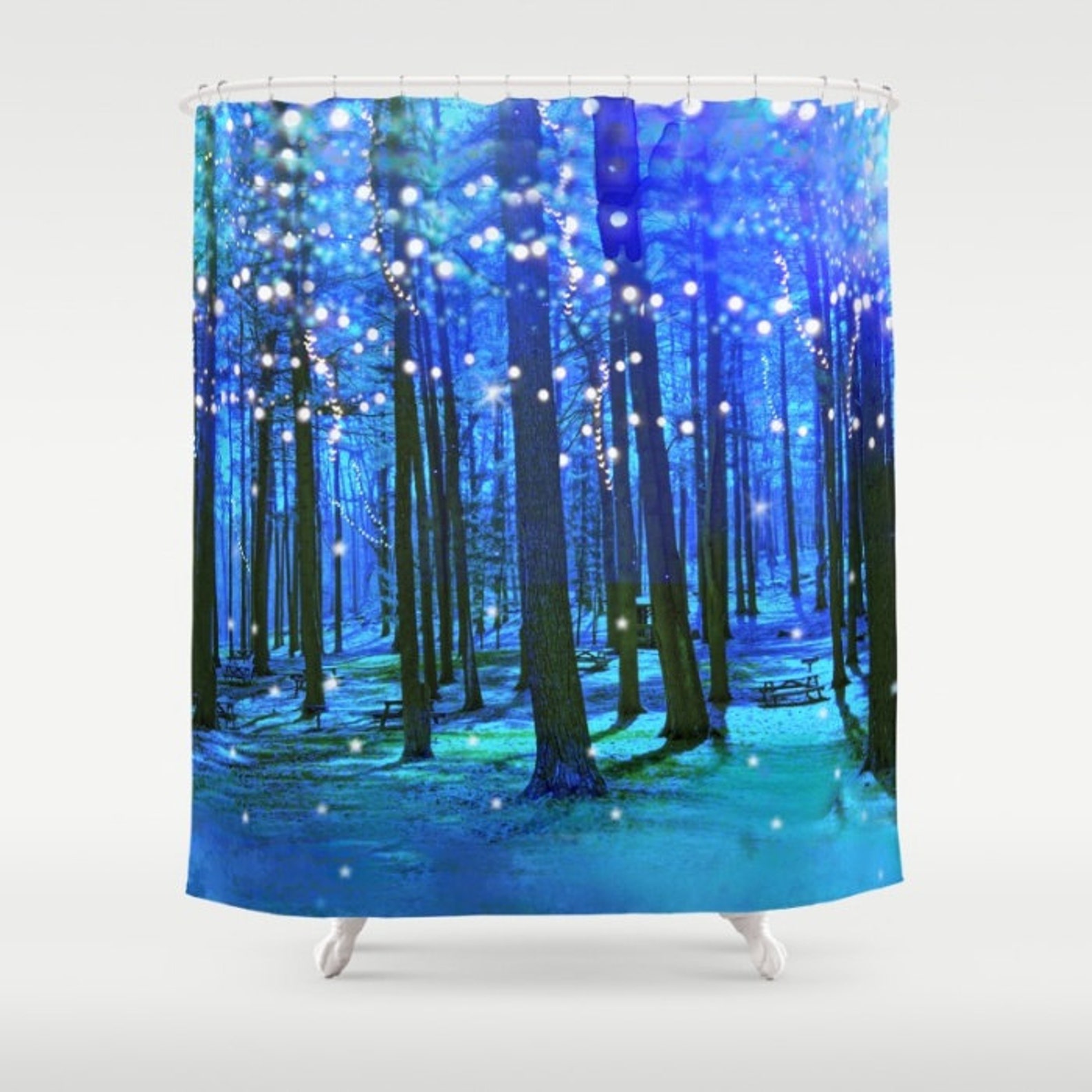 Magical Tree Branches Shower Curtains Accent Photo Forest - Etsy