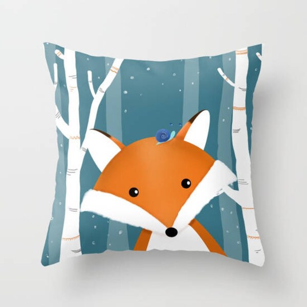 Fox Pillow Cover - Etsy