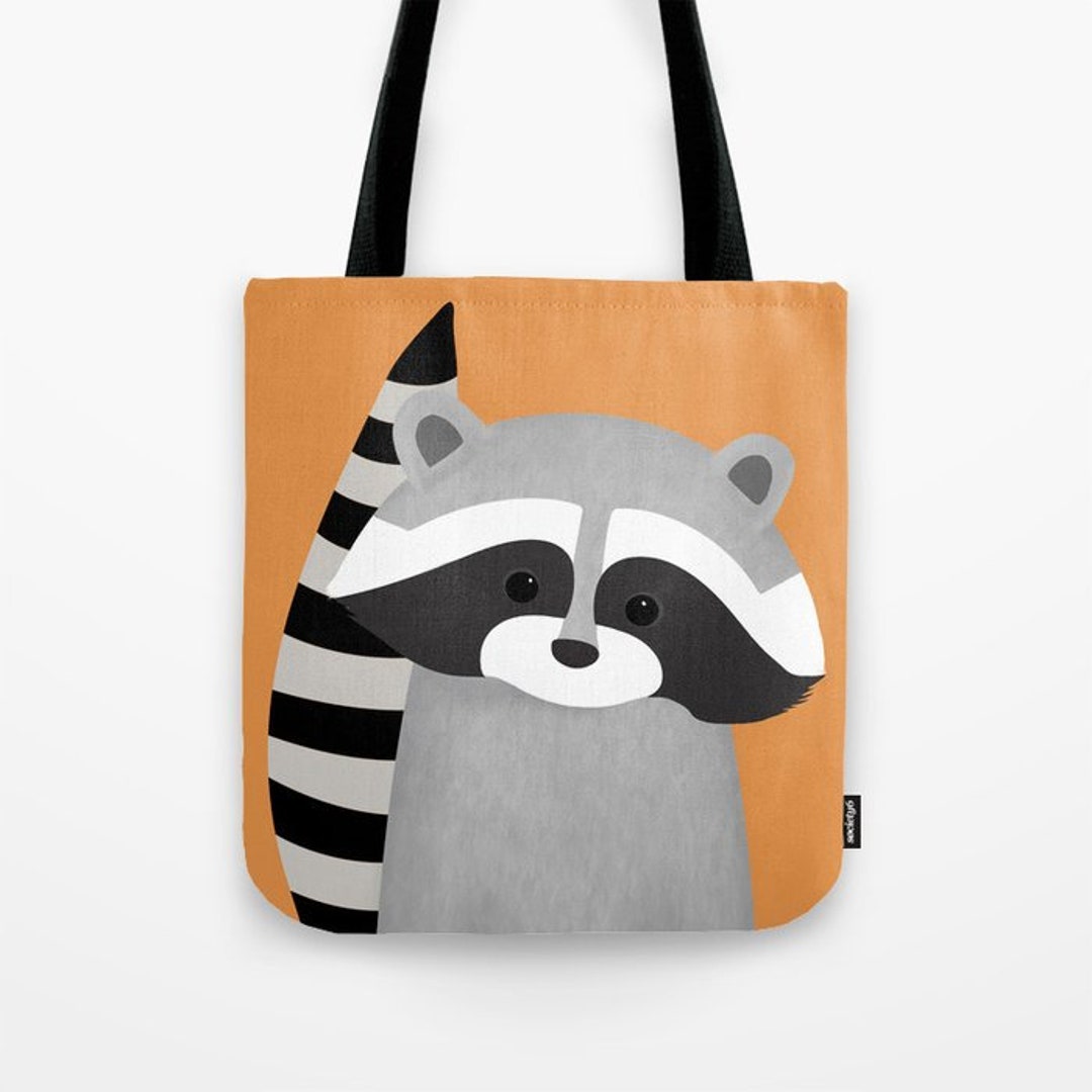 Raccoon Tote Bag / Duffle Personalized Name Small Medium Large - Etsy UK