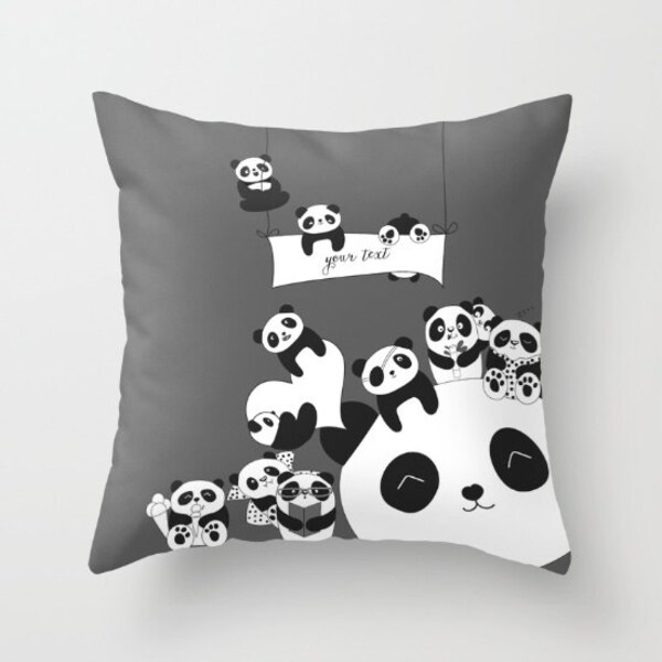 Panda Pillow - Etsy
