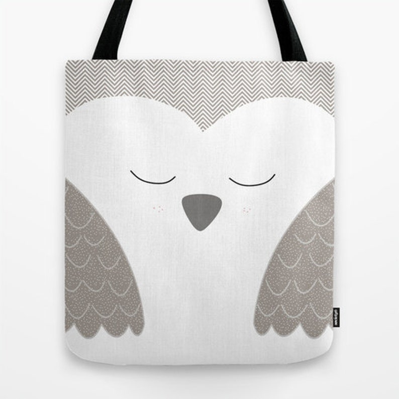 Owl Tote Bag Small Medium Large Weekender Gift for Bird - Etsy