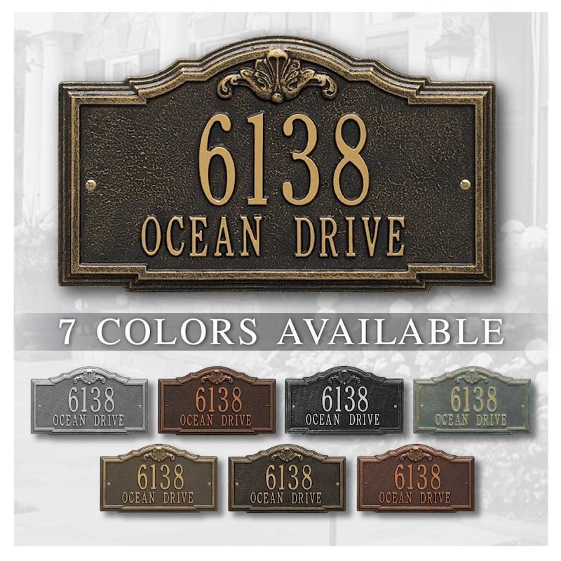 House Numbers Placard - Etsy