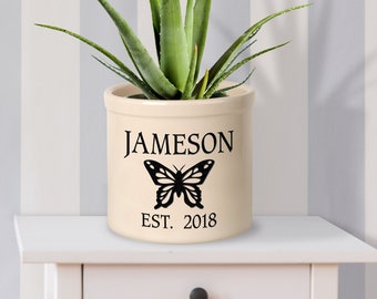 Personalized 2 Gallon Crock Pot 4 Colors Available - Etsy