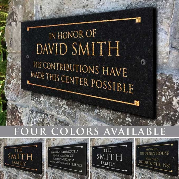 Exterior Dedication Plaques - Etsy