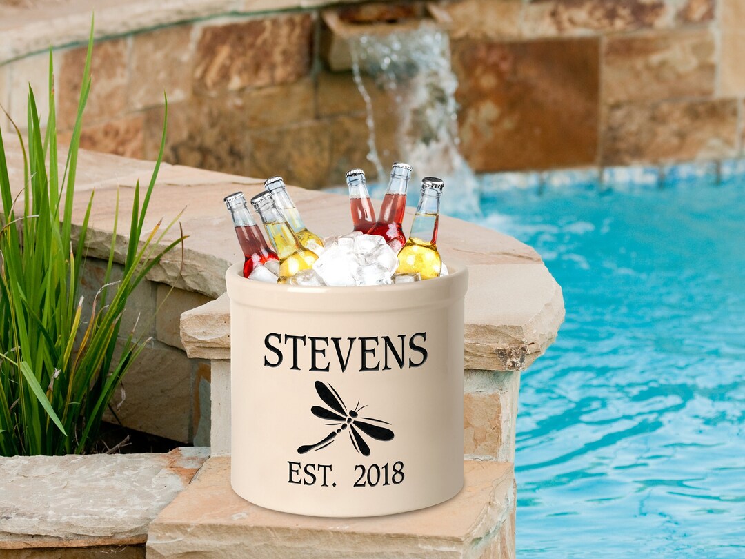 Personalized 2 Gallon Crock Pot 4 Colors Available - Etsy