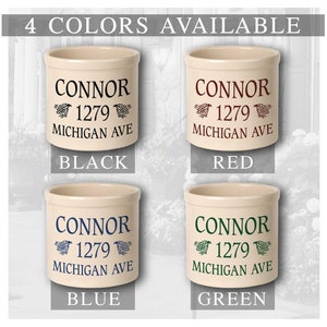 Personalized 2 Gallon Crock Pot 4 Colors Available - Etsy