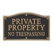 Private Property Sign No Trespassing Wall Plaque - Etsy