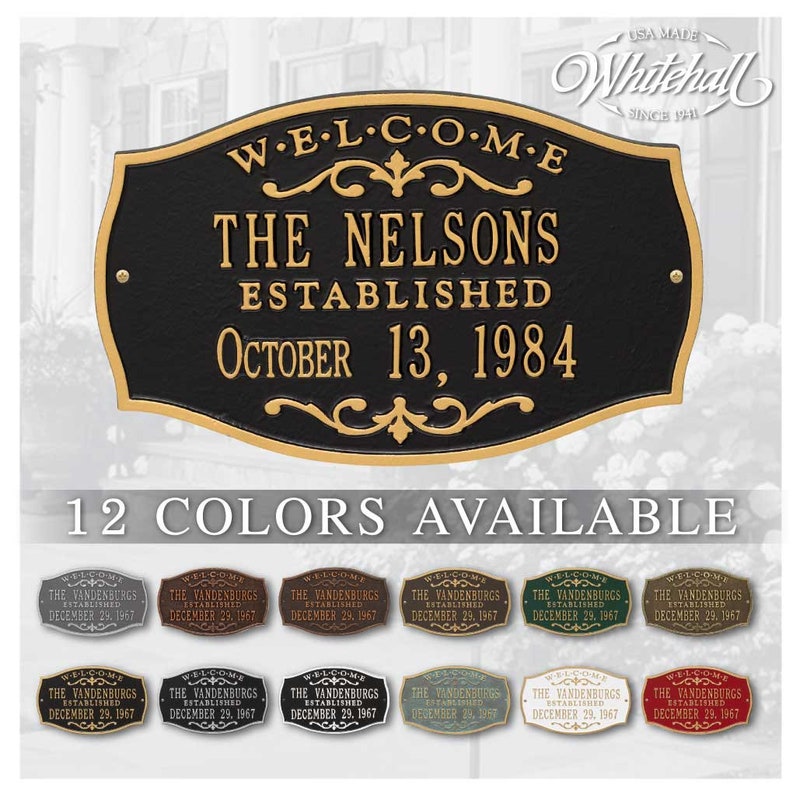 Welcome Plaque - Etsy