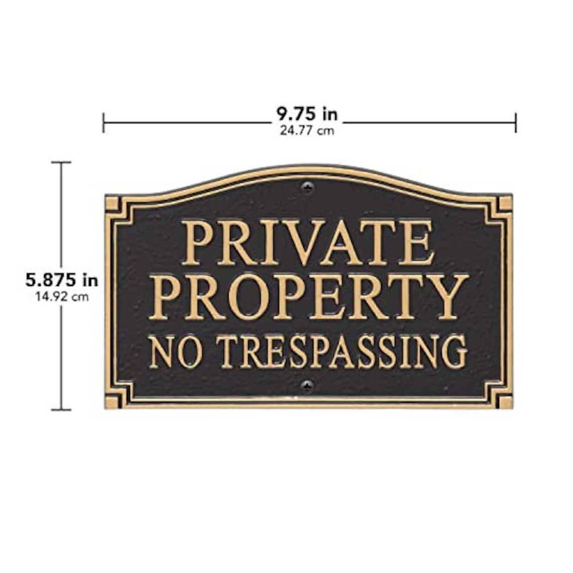 Private Property Sign No Trespassing Wall Plaque - Etsy