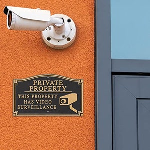 Video Camera Surveillance Private Property Yard Sign Security Warning ...