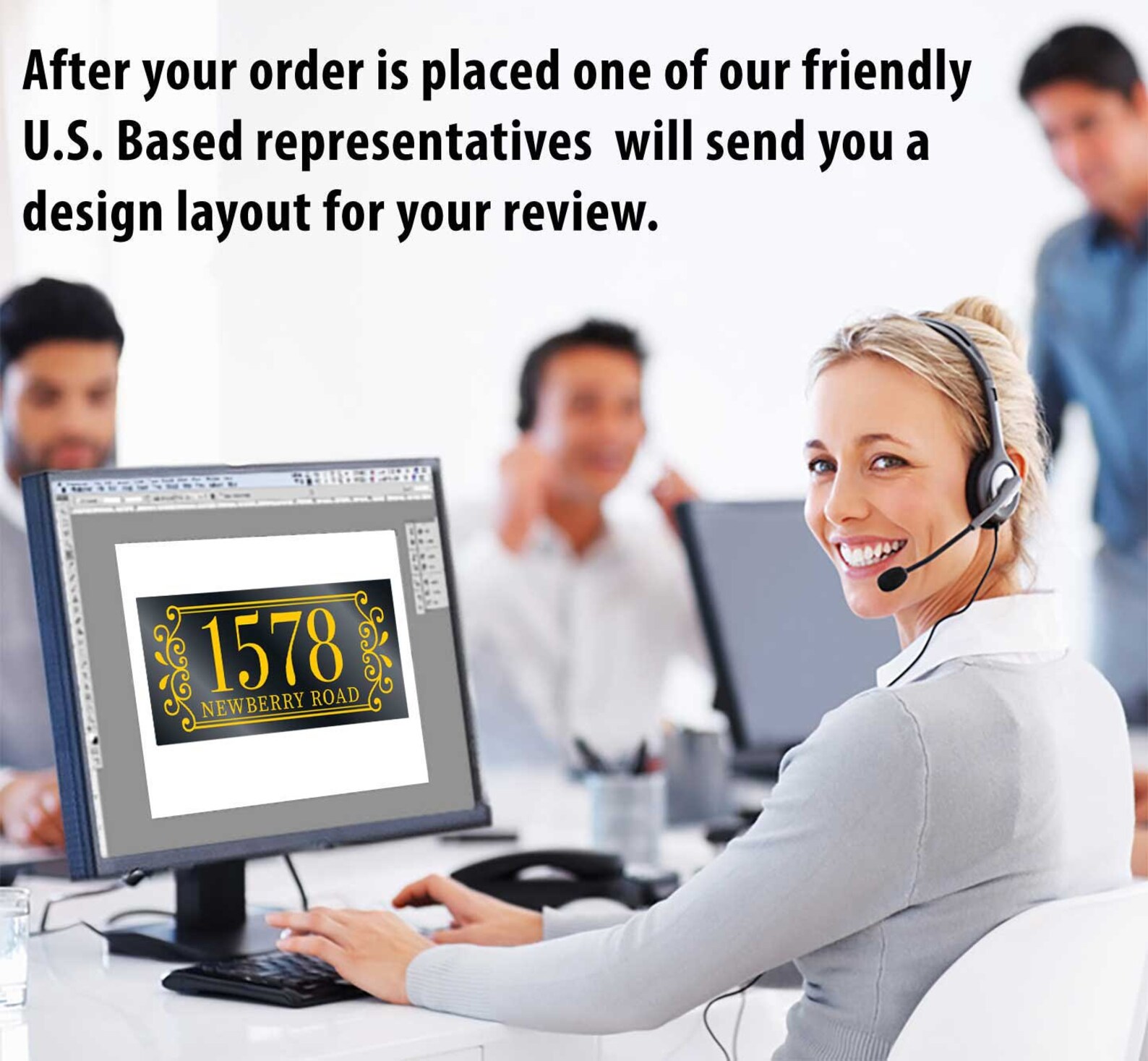 THE VINEYARD Stone Address Plaque With Engraved Numbers. | Etsy