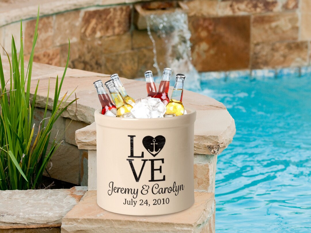 Personalized 2 Gallon Crock Pot 6 Colors Available - Etsy