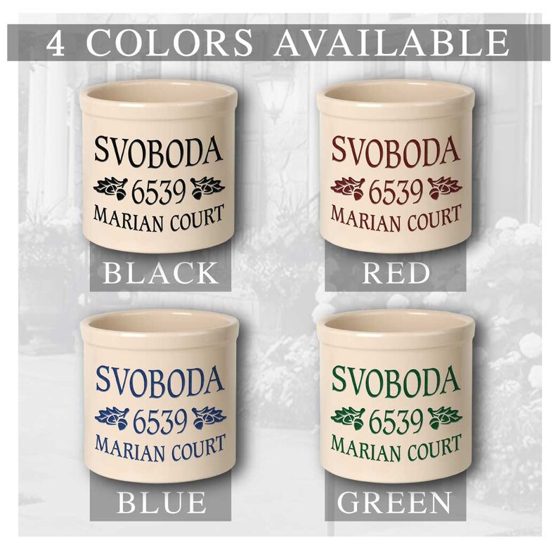 Personalized 2 Gallon Crock Pot 4 Colors Available - Etsy