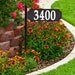 Black and White Post Address Sign With 4 Reflective - Etsy