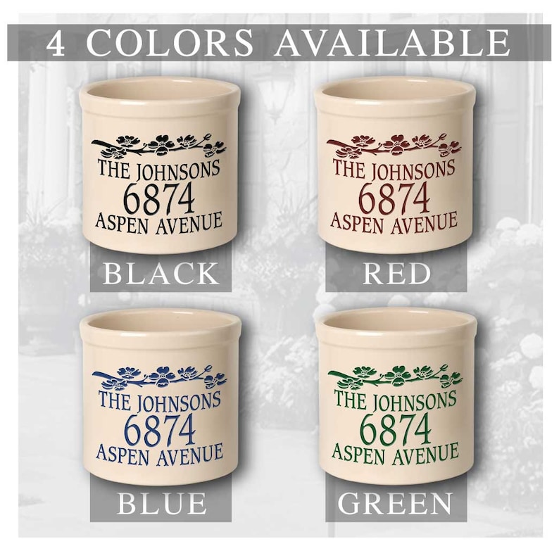 Personalized 2 Gallon Crock Pot 4 Colors Available - Etsy