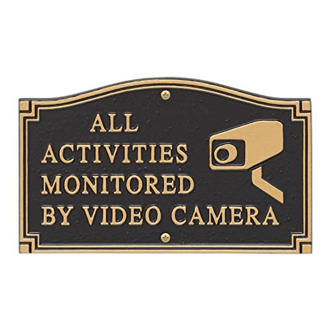 Video Camera Surveillance Private Property Yard Sign Security Warning ...