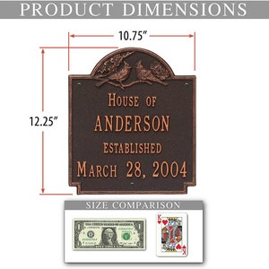 Personalized Cast Metal Plaque - Cardinal Wedding Wall Plaque - Etsy