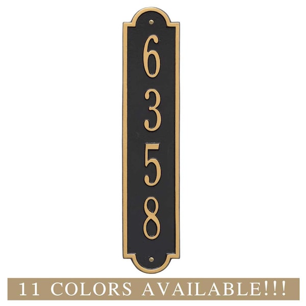 Vertical Address Plaque - Etsy
