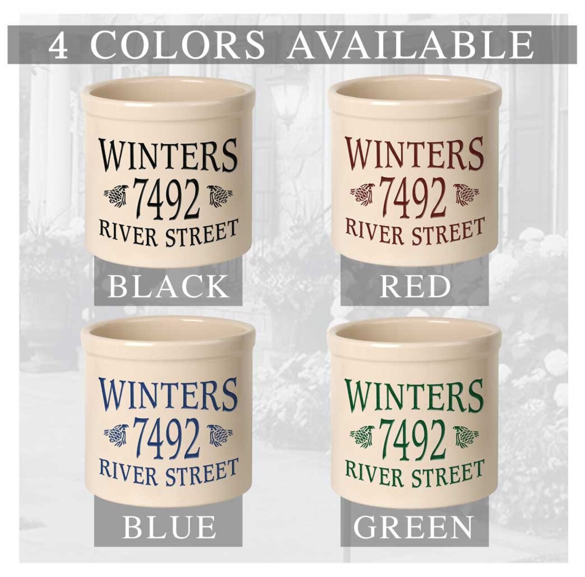 Personalized 2 Gallon Crock Pot 4 Colors Available - Etsy