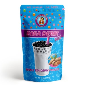 Almond Boba / Bubble Tea Drink Mix Powder by Buddha Bubbles Boba - Etsy