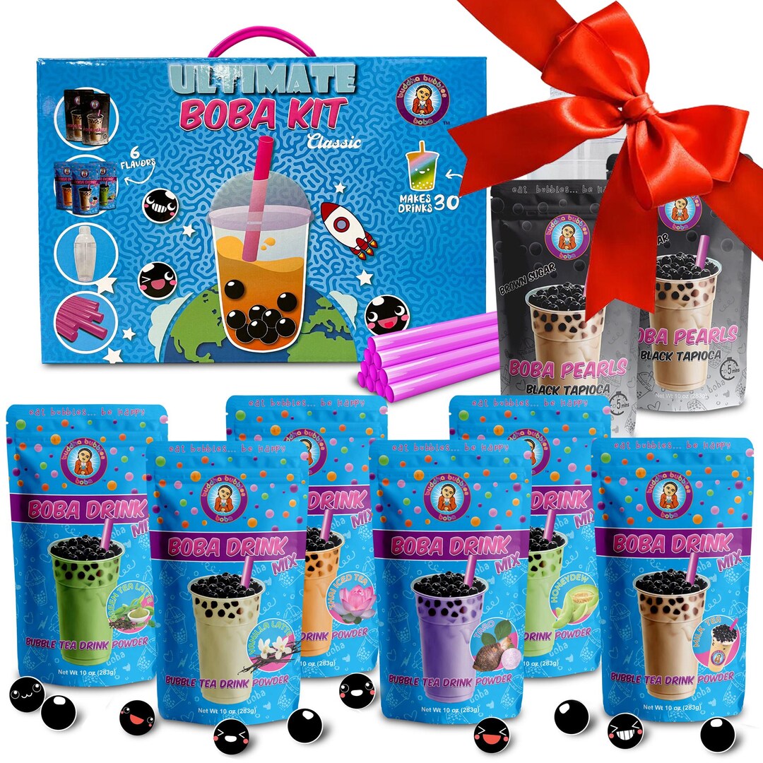 The NEW Original Ultimate D.I.Y. Bubble Tea Party Kit by Buddha Bubbles ...