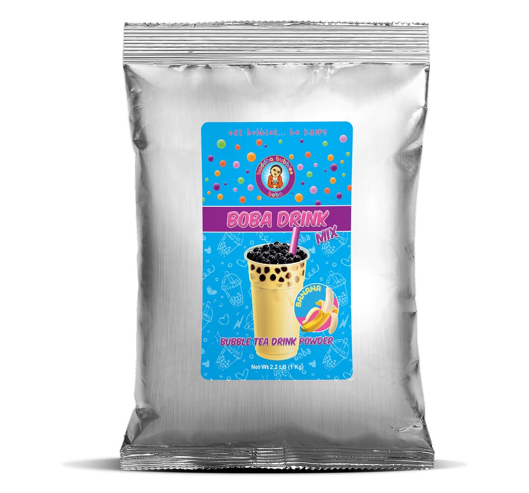 BANANA CREAM Drink Mix Powder by Buddha Bubbles Boba (2.2 Pounds / 1 ...
