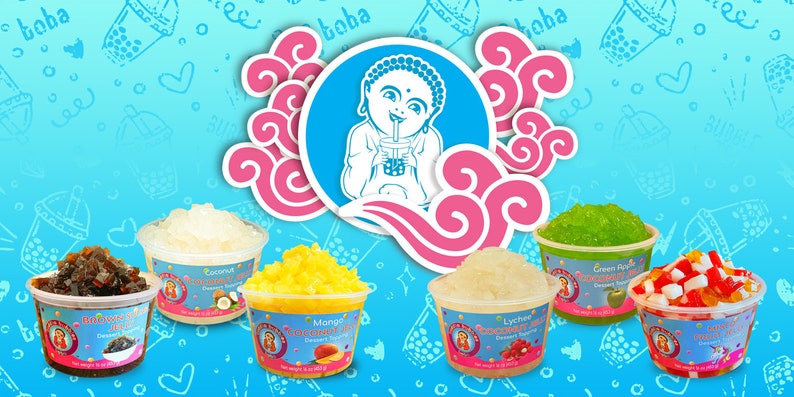Premium HEART STRAWBERRY Coconut Jelly Dessert Topping by Buddha ...