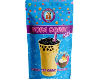 CHAI TEA LATTE Boba / Bubble Tea Drink Mix Powder by Buddha Bubbles Boba 10 Ounce - Etsy