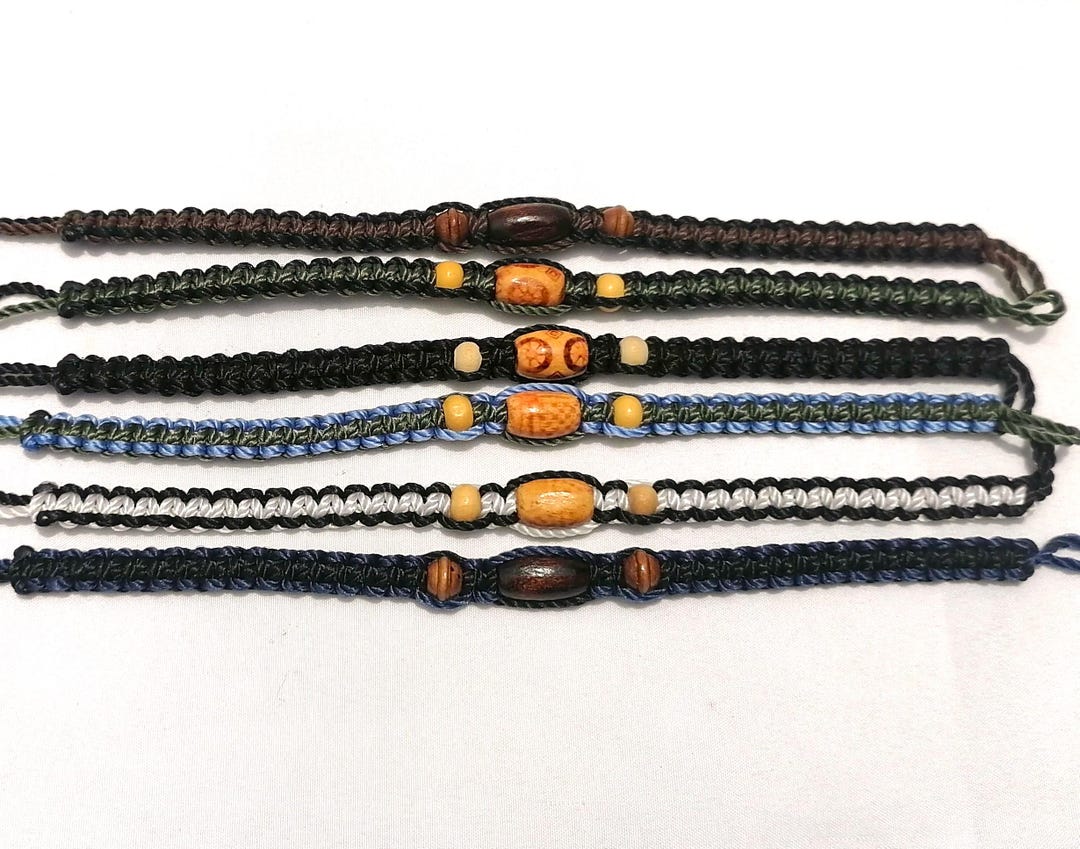 6 Macrame Bracelets, Friendship Bracelets, Woven Friendship Bracelets ...