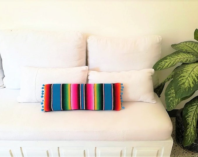 Serape Pillow Case Mexican Serape Pillow Case Bohemian Style Blanket ...