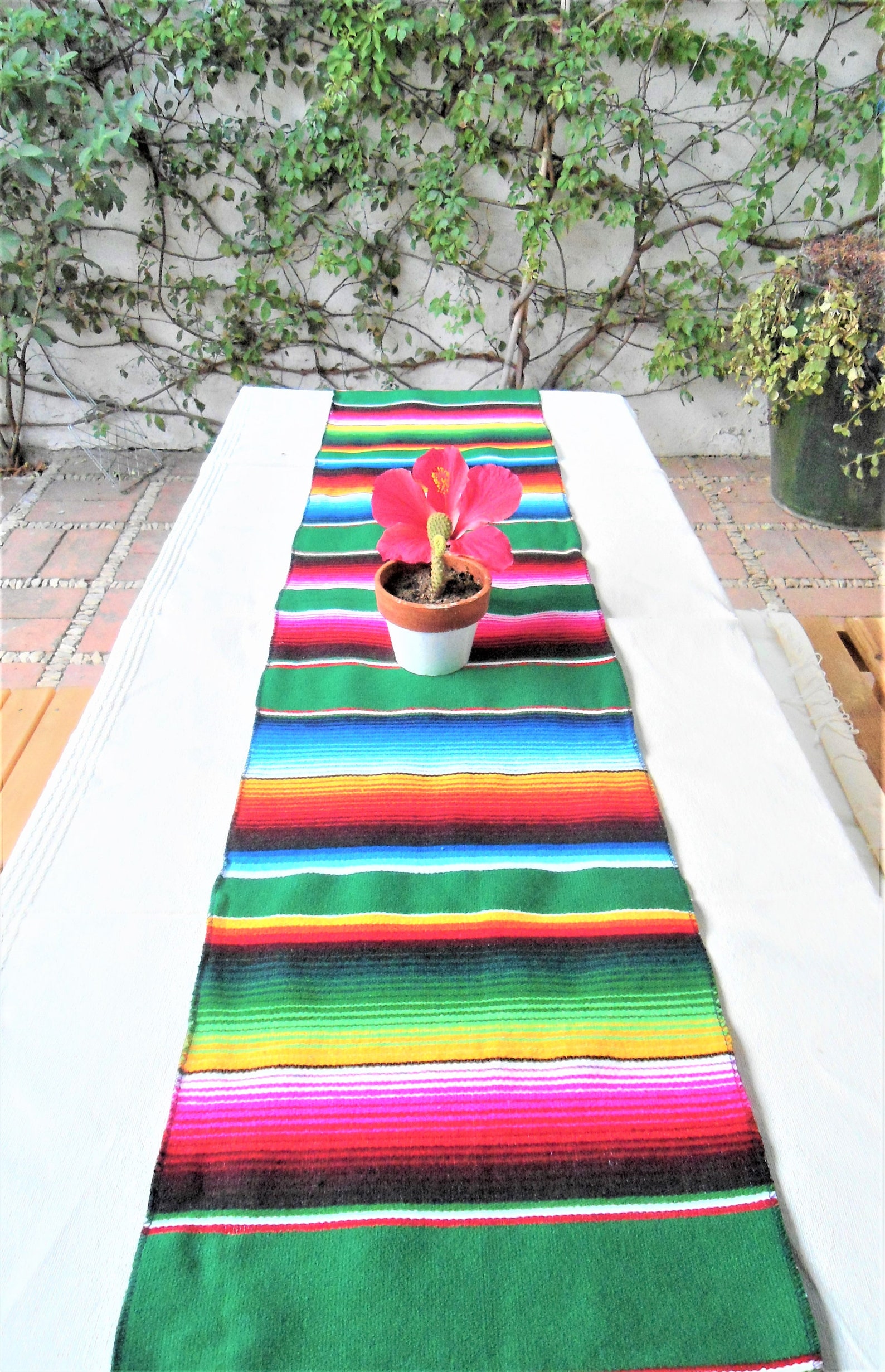 Serape Table Runner Mexican Serape Table Runner Bohemian | Etsy