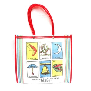 Loteria Market Bag, Oaxacan Handwoven Plastic Tote - Etsy