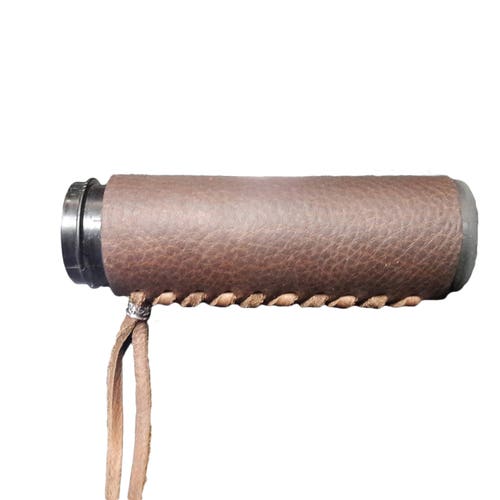 Genuine Leather Motorcycle Grip Covers Wraps Brown Hand Made - Etsy