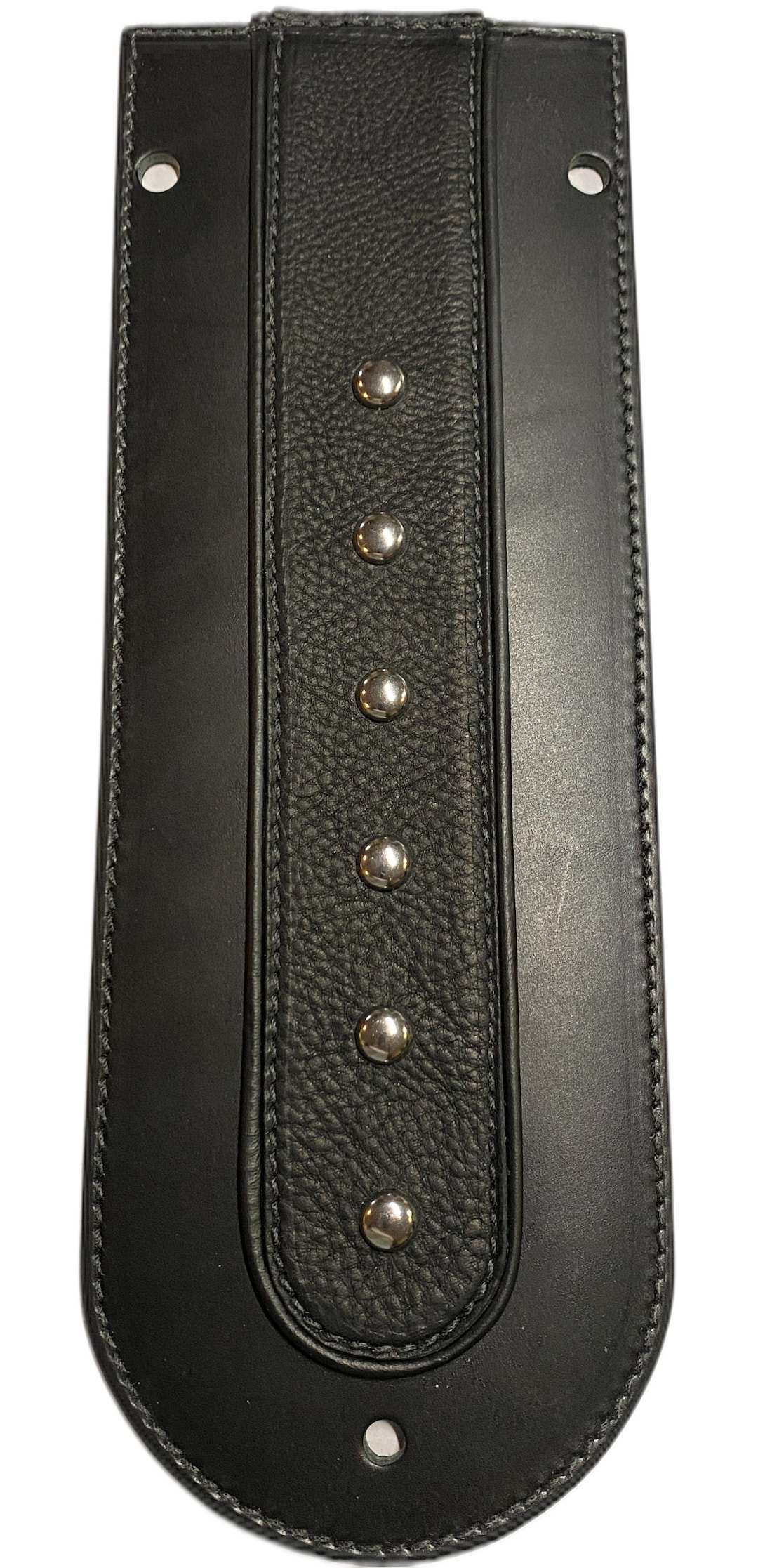 Leather Motorcycle Rear Fender Bib Panel With 1/2" Spots for Harley ...