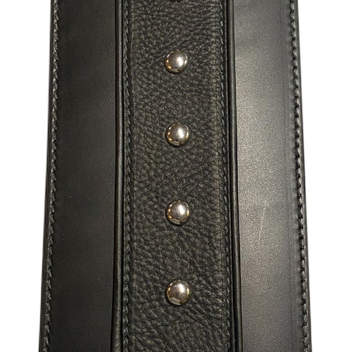 Black Leather Motorcycle Rear Fender Bib Panel for Harley - Etsy