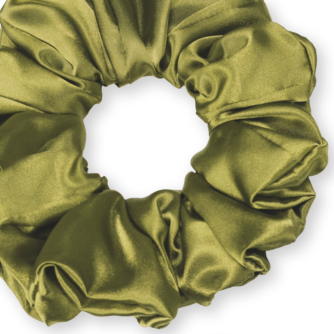 Satin Scrunchies King Size Elegant Bridal Satin XXL Oversized Ponytail ...