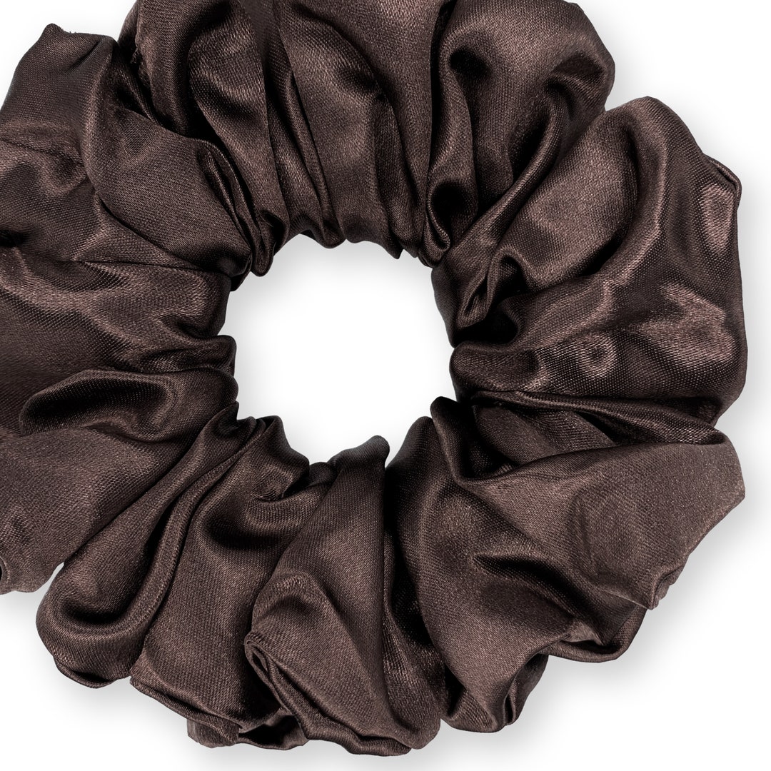 Satin Scrunchies King Size Elegant Bridal Satin XXL Oversized Ponytail ...