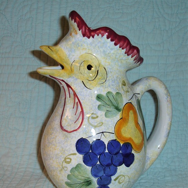 Rooster Pitcher - Etsy