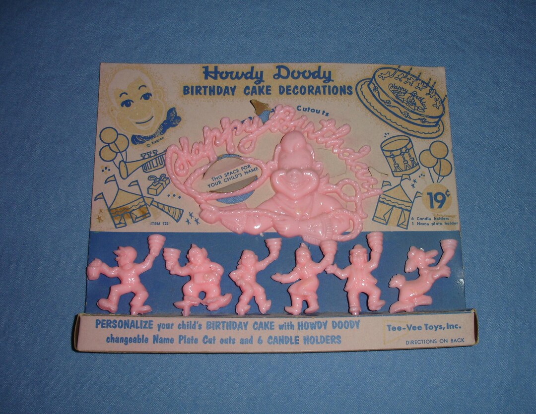 Scare Vintage Howdy Doody Birthday Cake Topper Character Decorations on ...