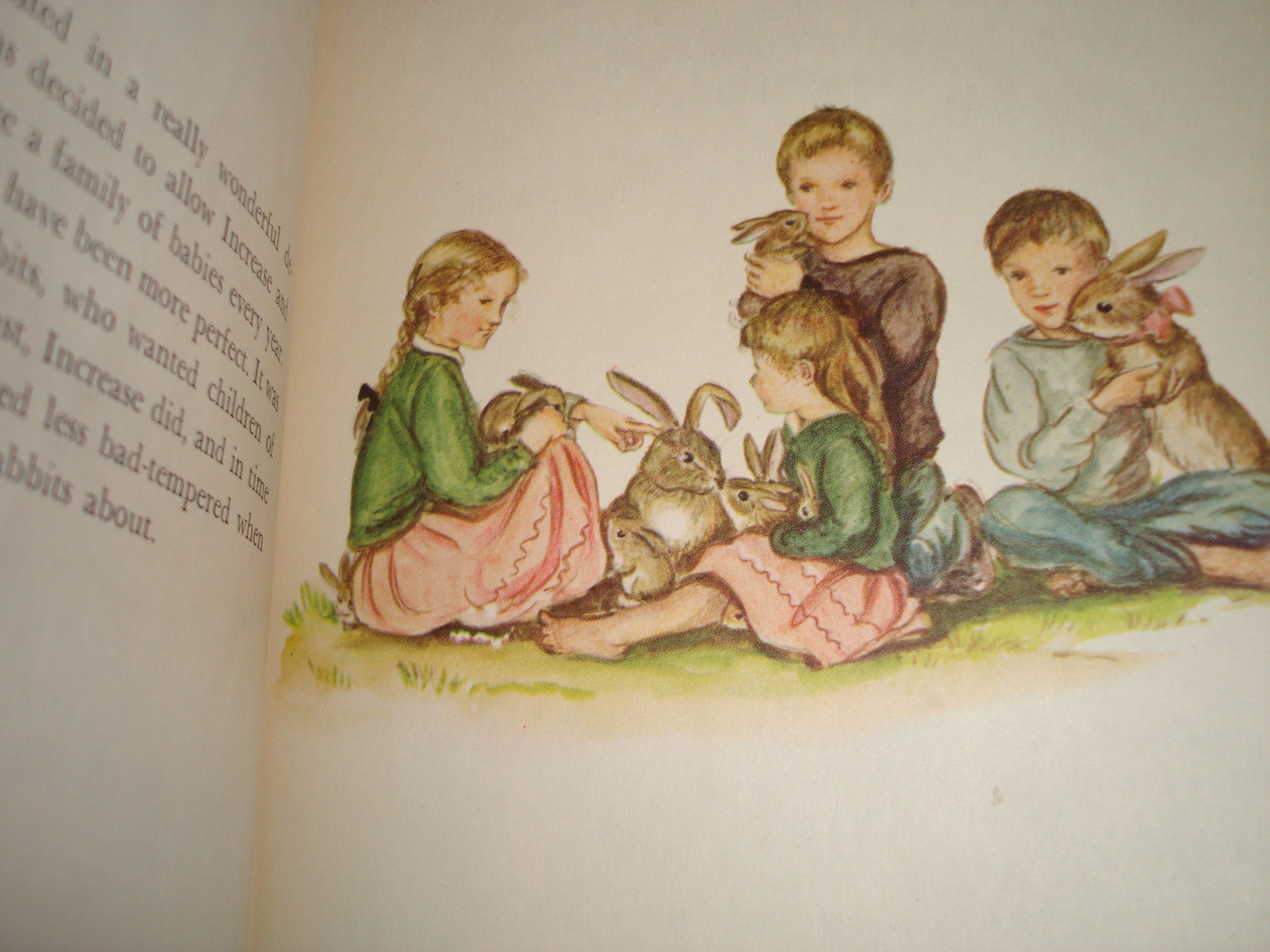 Tasha Tudor Illustrated Book RARE 1958 increase - Etsy