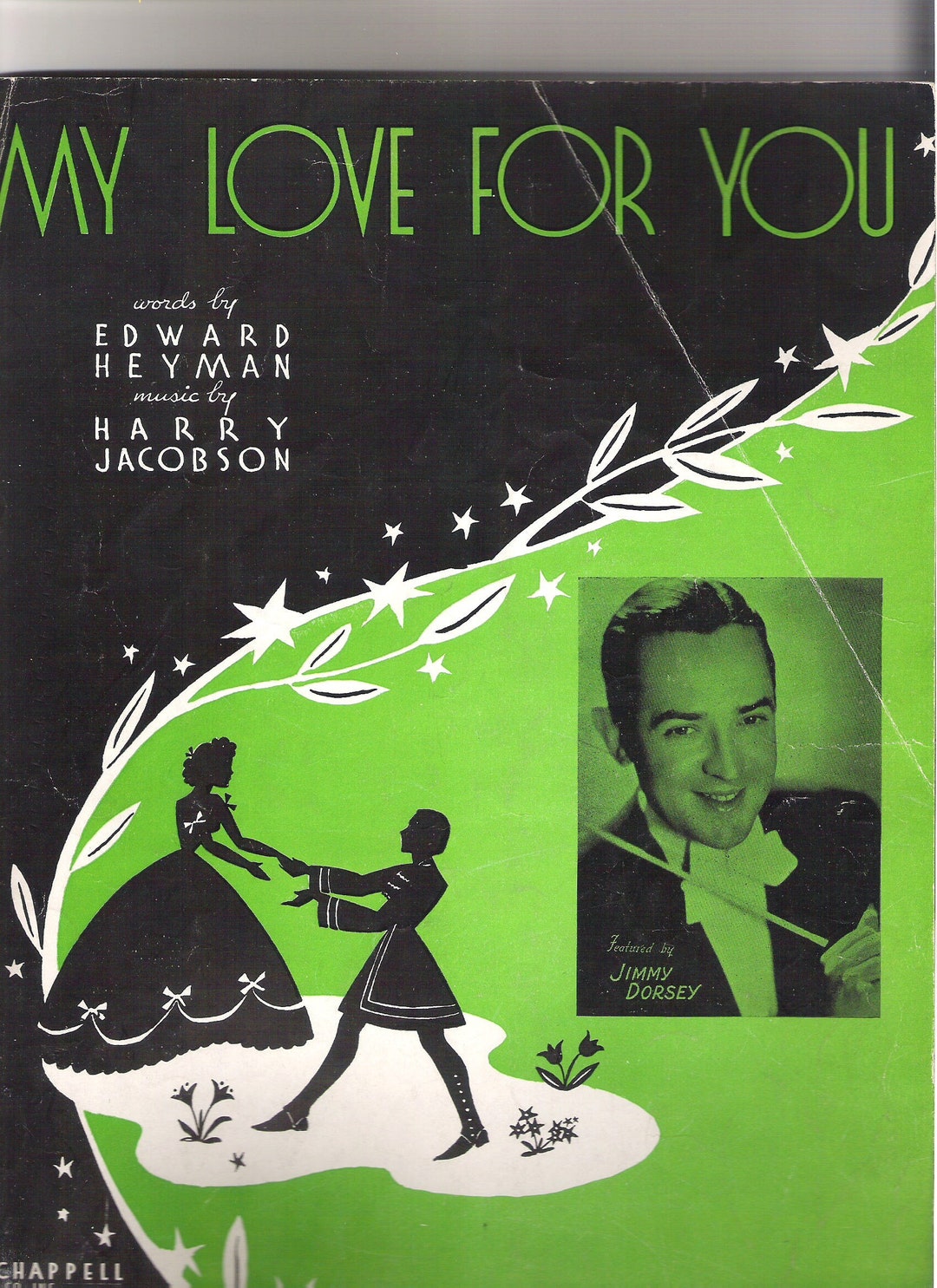 Vintage Sheet Music My Love for You 1939 JIMMY DORSEY Edward Heyman ...