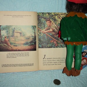 Disney Little Golden Book ROBIN HOOD Mickey Mouse Club 1st Ed 1955 A ...
