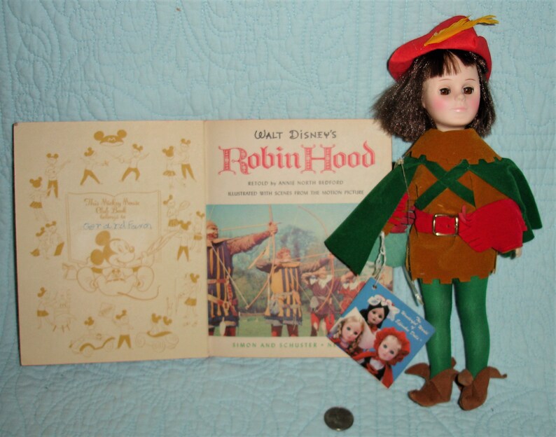 Disney Little Golden Book ROBIN HOOD Mickey Mouse Club 1st Ed 1955 A ...