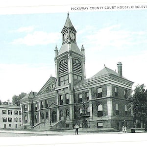 Antique Postcard, Pickaway County Court House, Circleville, Ohio C ...