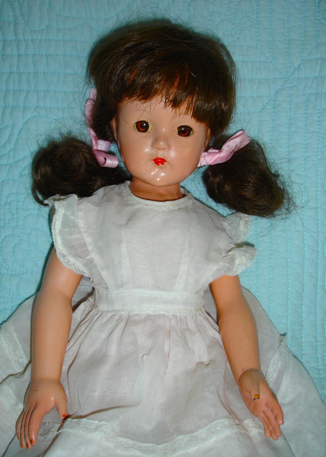 22” Composition Effanbee Doll Anne Shirley All Original, Sleepy Eyes ...