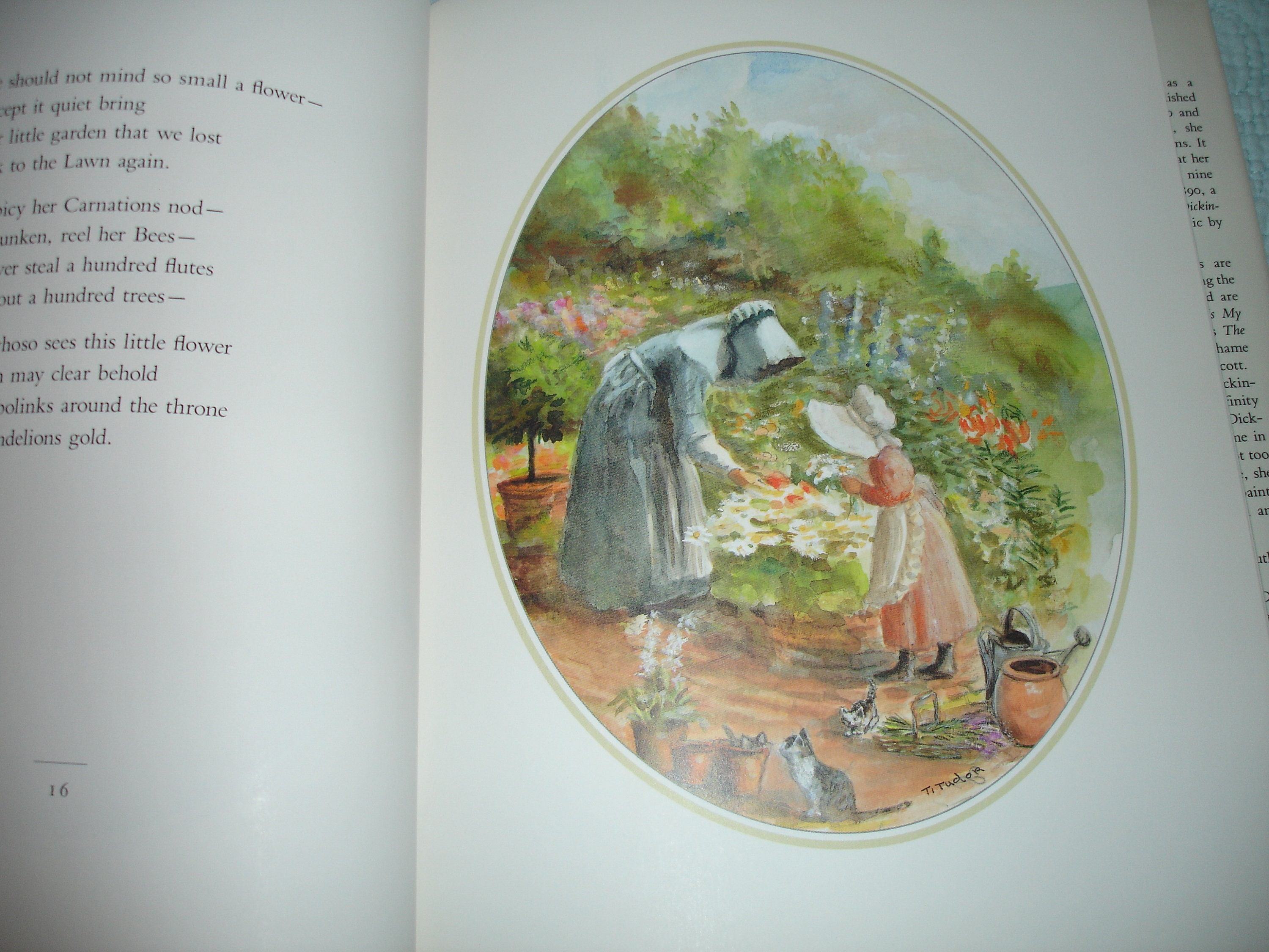 SIGNED Tasha Tudor /emily Dickinson A BRIGHTER GARDEN Book of - Etsy