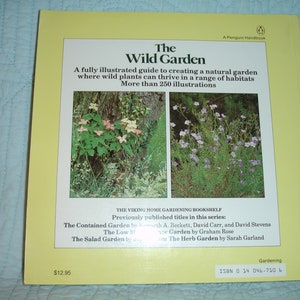 Book: the Wild Garden by Violet Stevenson, How to Create a Natural ...